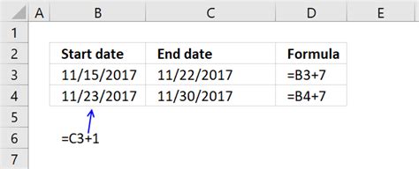 How To Create Date Ranges In Excel