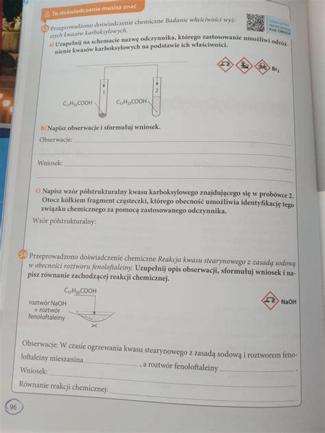 Sprawdzian Z Chemii Kwasy Klasa Question