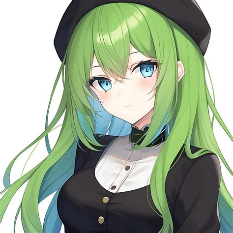 Girl With Green Hair By Krzychumen On Deviantart