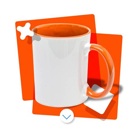 Taza Blanca Con Interior Y Asa De Color Imex Peruvian