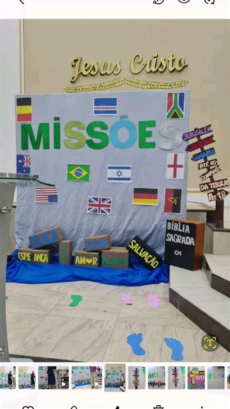 Decoração culto de missões em 2024 Culto de missoes Decoração
