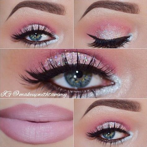 Pink Inspires Glitter Eye Makeup Pink Makeup Love Makeup Pretty
