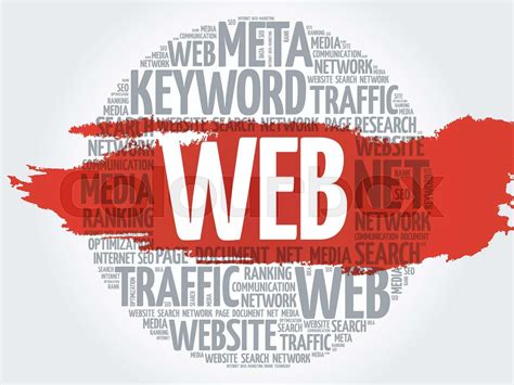 WEB Word Cloud Stock Vector Colourbox