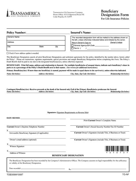 Beneficiary Signature Example Fill Out Sign Online DocHub