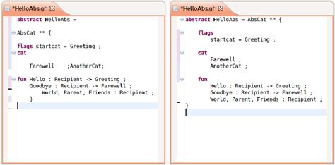 2 before and after applying the automatic code formatting feature download scientific diagram