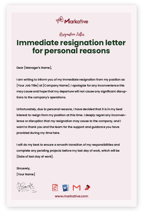 How To Write Resignation Letter For Personal Reasons 5 Free Samples