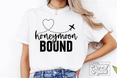 Honeymoon Bound SVG Honeymoon Shirt SVG Just Married Mr And Mrs Wedding