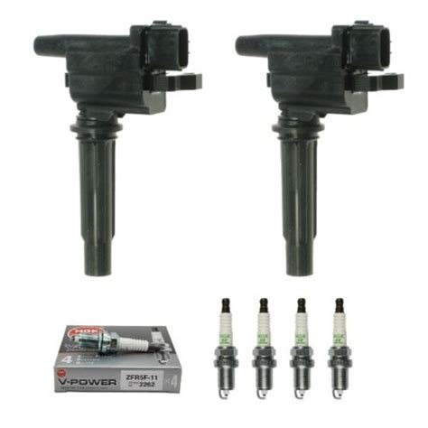 New Ignition Coil Ngk V Power Spark Plug For Mazda Protege