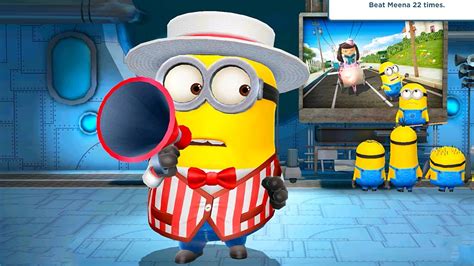 Barker Minion Vs Meena And Cookie Bots Despicable Me Minion Rush Boss