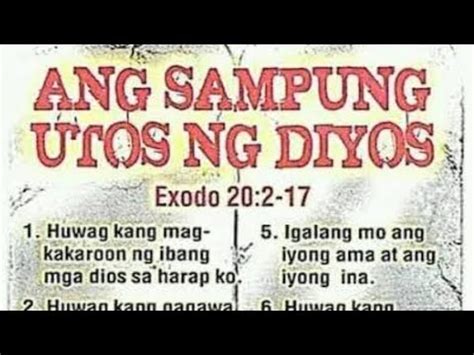 Ang Panlilinlang Ng Katoliko Sa Pagbabago Ng Sampung Utos Ng DIYOS