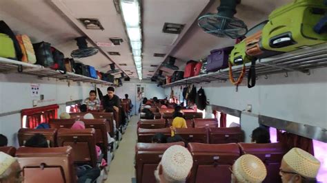 AC Chair Car Look Inside The Coach Fully Packed Tapovan Express Jan