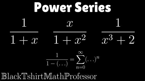 power series representation problems calculus 2 youtube