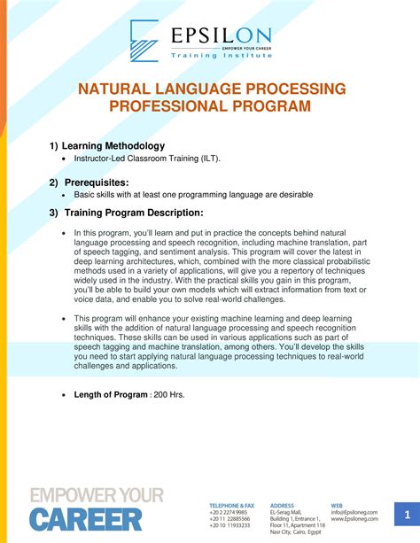 Natural Language Processing Professional Program Pdf Docdroid