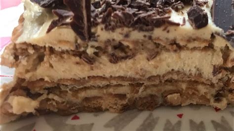 TORTA MATTONELLA PETIT BEURRE CON ORO SAIWA CREMA AL BURRO E CAFFE