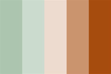 Sage And Burnt Orange Color Palette