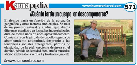 Humorenlared 571 Cuánto tarda un cuerpo en descomponerse