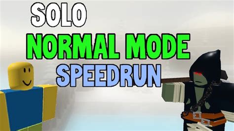 SOLO NORMAL MODE SPEEDRUN Under 10 Minutes TDS Roblox YouTube