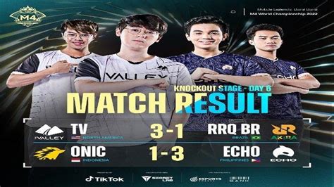 Hasil ONIC Esports Vs ECHO Di M4 World Championship Raja Langit