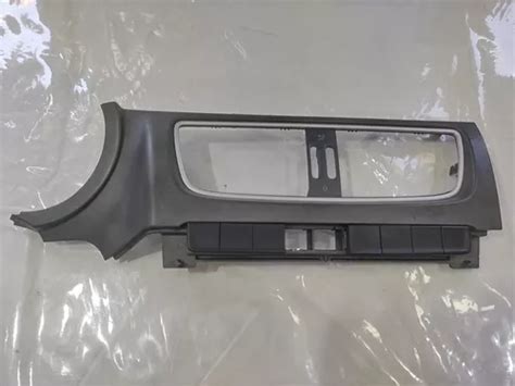 Moldura Difusor Central Cinza Friso Prata Vw Fox 2015 À 2021