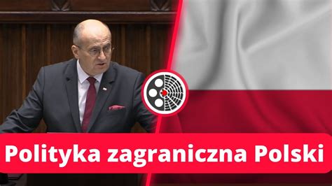 Polityka Zagraniczna Polski Informacja Ministra Raua Cz 1 YouTube