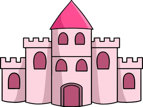 castillo dibujos animados color clipart ilustración 8944208 Vector en