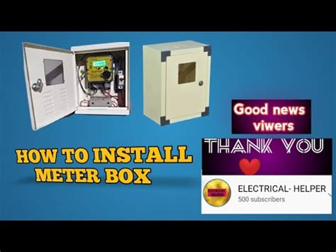 How To Meter Box Install Meter Box Ko Kaise Install Kare How To