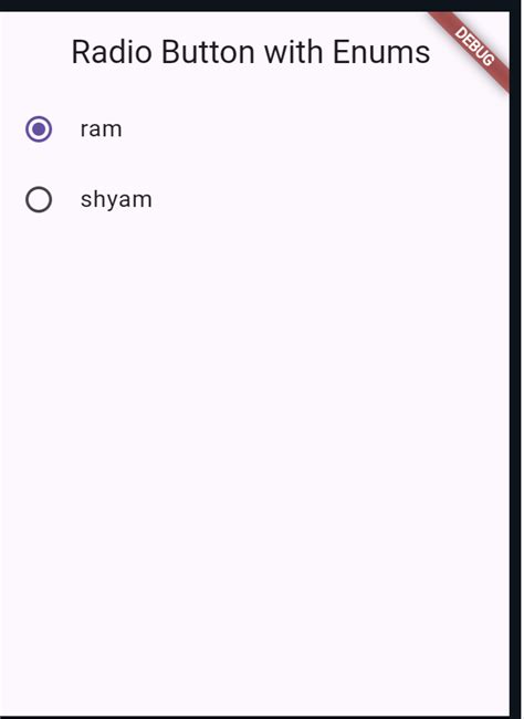 How To Use Flutter Radio Button With Example Appoverride
