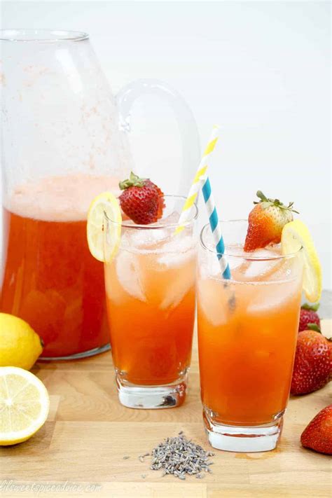Sparkling Strawberry Lavender Lemonade