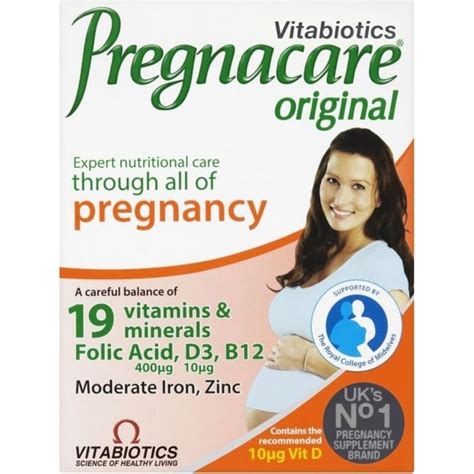 Vitabiotics Pregnacare Original 30caps Vitamins From Pharmeden UK