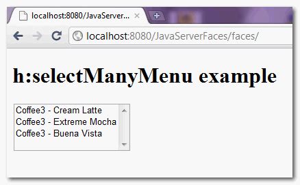 Jsf Multiple Select Dropdown Box Example Mkyong
