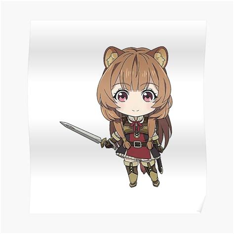 Póster Raphtalia El levantamiento del héroe del escudo de Yor art