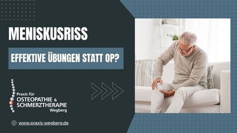MENISKUS Effektive Übungen statt OP YouTube