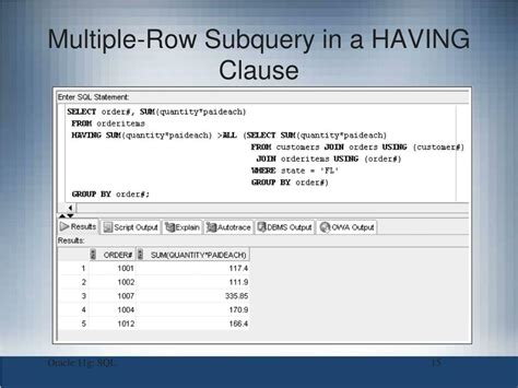 ppt oracle11 g sql powerpoint presentation free download id 6190354