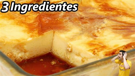 EL POSTRE MAS RICO Y FÁCIL en MINUTOS SOLO 3 INGREDIENTES SIN