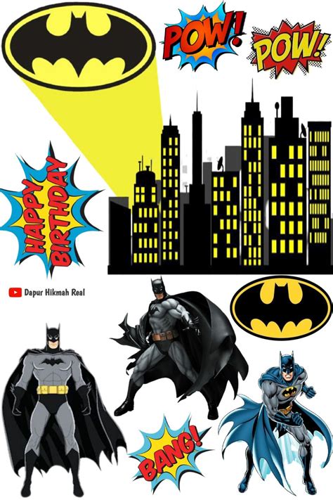 Batman Cake Topper Free Printable