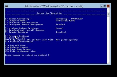 Windows Server 2012 R2 Core Sabit Ip Tanımlama Makdos Blog