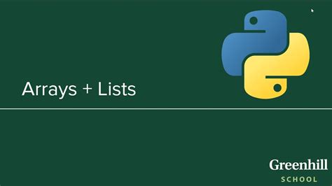 l introduction to arrays lists in python lesson learn hot sex picture