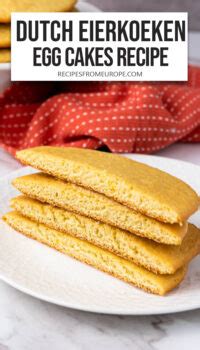 Eierkoeken Dutch Egg Cakes Recipes From Europe