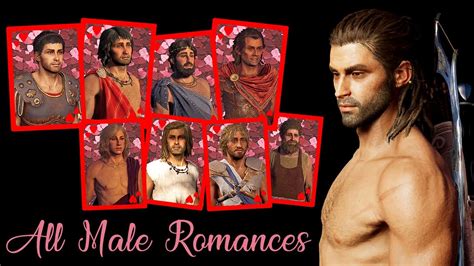 Assassin S Creed Odyssey All Male Romances Cutscenes Alexios