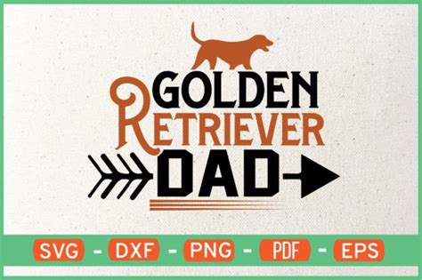 Golden Retriever Dad T Shirt Design Svg Graphic By Ijdesignerbd777