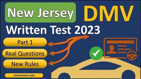DMV NJ Written Test 2023 New Jersey MVC Permit Practice Test Questions