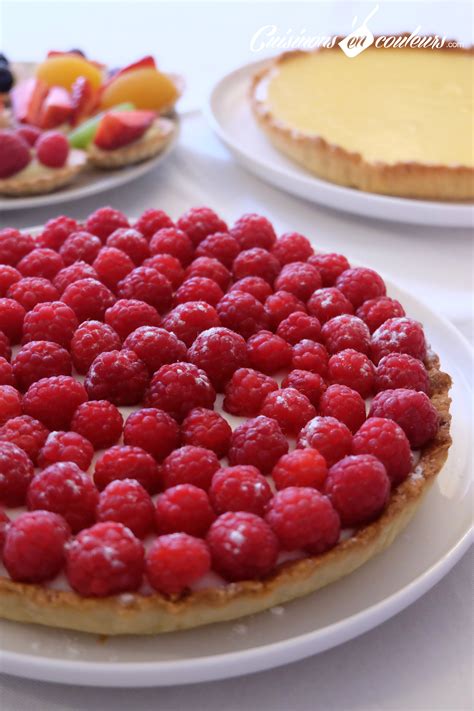 Tarte Au Chocolat Blanc Et Aux Framboises Cuisinons En Couleurs