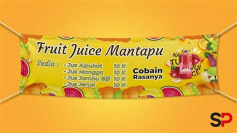 Desain Banner Jus Buah Koleksi Gambar