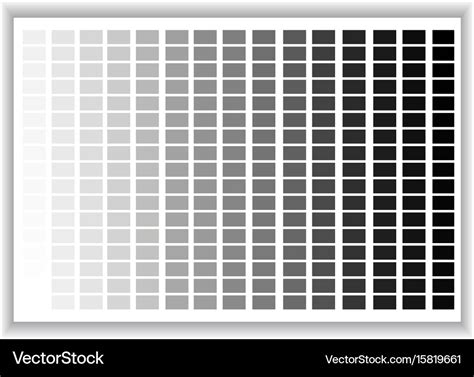Grey Colors Palette Color Shade Chart Royalty Free Vector