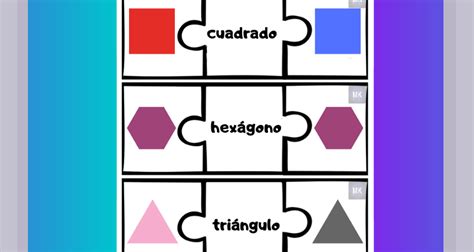 Rompecabezas de Figuras Geométricas para ImprimirPDF