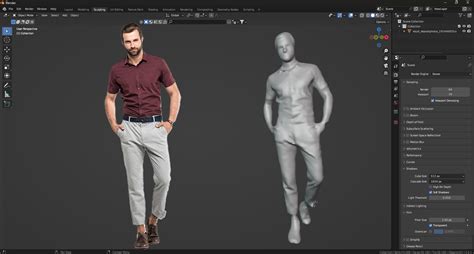 Using PIFuHD AI To Generate A 3D Model From A Single Image R Blender