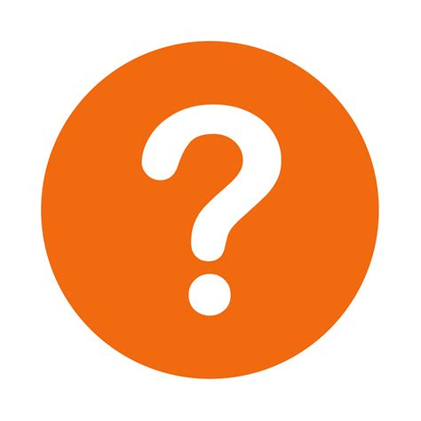Orange Question Mark Icon Clip Art Png Transparent Background Free