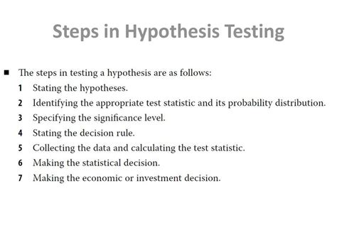 Hypothesis Testing Online Presentation