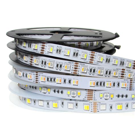 12v 24v Led Strip 5050 60leds M 12mm Pcb 4in1 5in1 Rgb Cct 5 Colors In