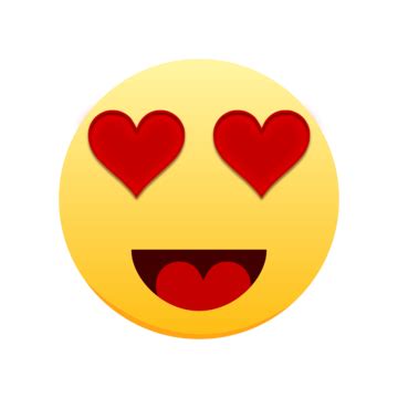 Amour Emoji Coeur Yeux Fermés PNG Visage Amoureux Émoticône PNG et